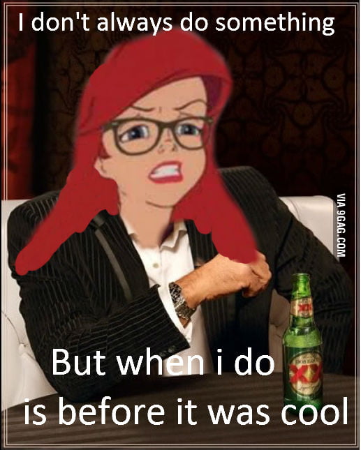 Hipster Ariel is always Hipster - 9GAG