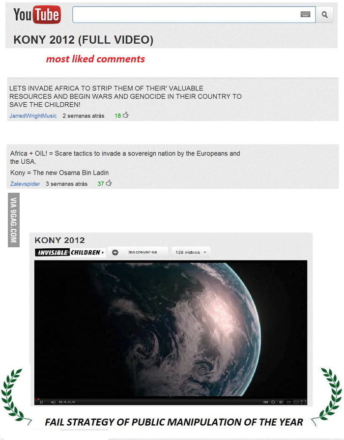 Kony 2012, a turnout - 9GAG