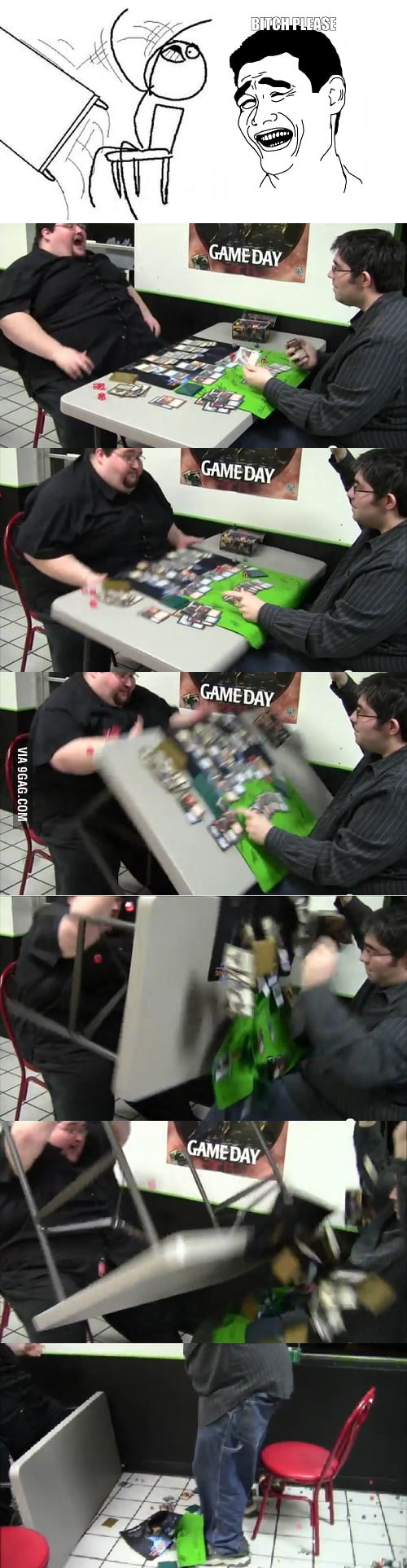 Fat nerd table flip - 9GAG