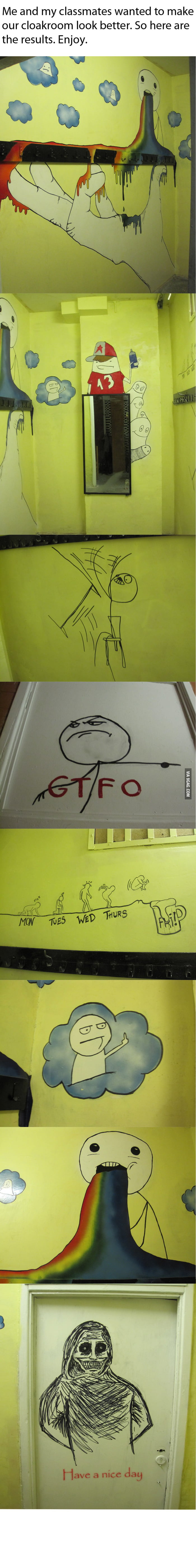 Cloakroom Level Up! - 9GAG