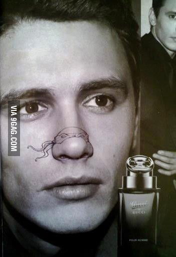 James Franco's nose is a Ninja Turtle! - 9GAG