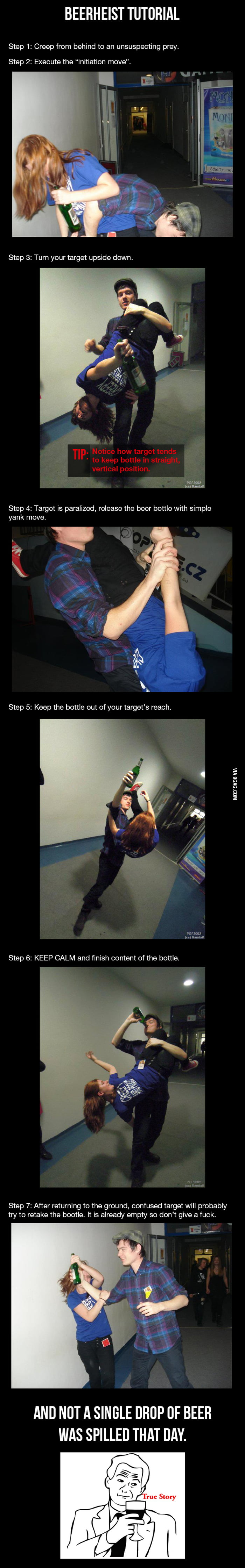 Ninja Beerheist Tutorial - 9GAG