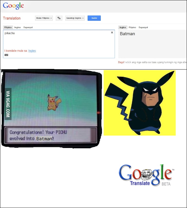 Trolling lvl: Google-translate - 9GAG
