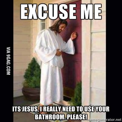 Diarrhea Jesus after some easter eggs - 9GAG