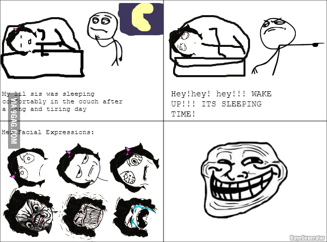 Sleep time trolling. - 9GAG
