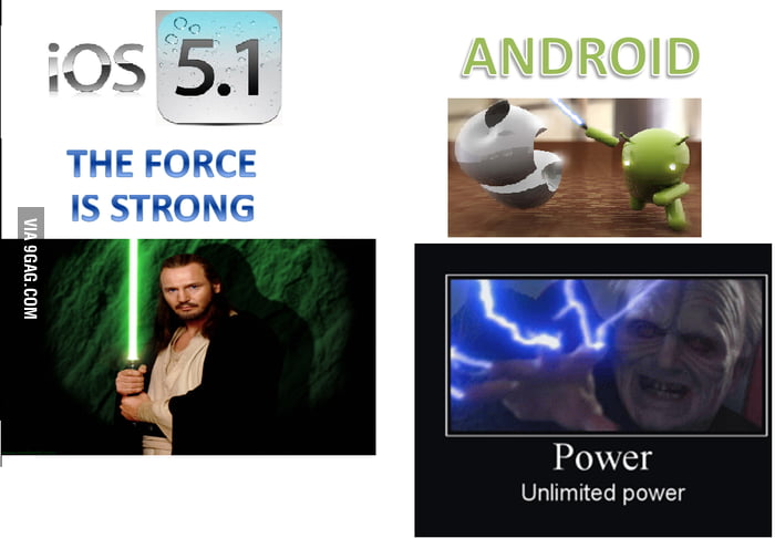 Android vs Apple - 9GAG