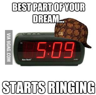Scumbag Alarm Clock - 9GAG