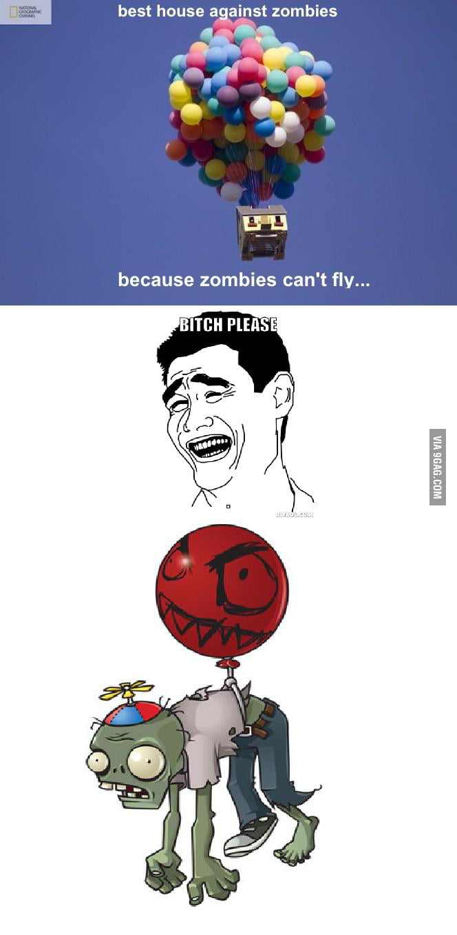 Balloon Zombie Strikes!! - 9GAG
