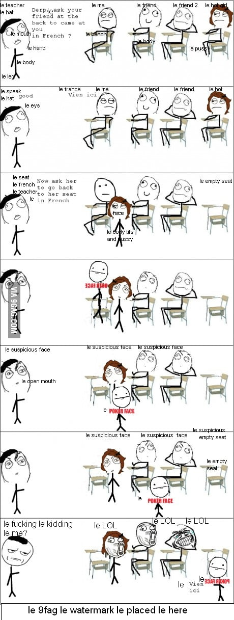 Le me in le school with le French teacher and le hot girl - 9GAG