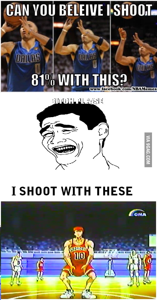 Free Throw Level: Hanamichi Sakuragi - 9GAG