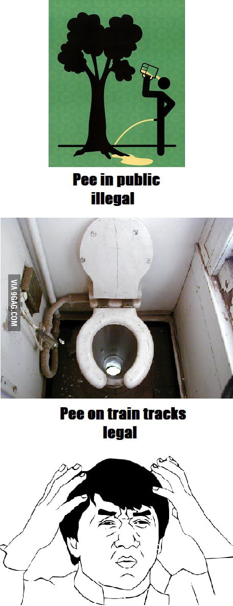 Wild pee logic - 9GAG