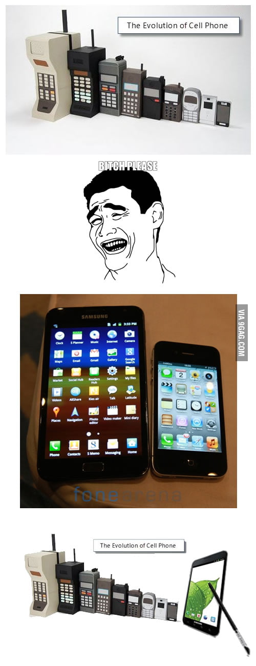The evolution of cell phones - 9GAG