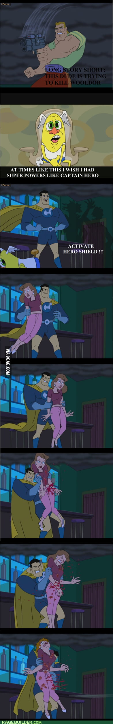 Activate HERO SHIELD!!! ....wait what ? - 9GAG
