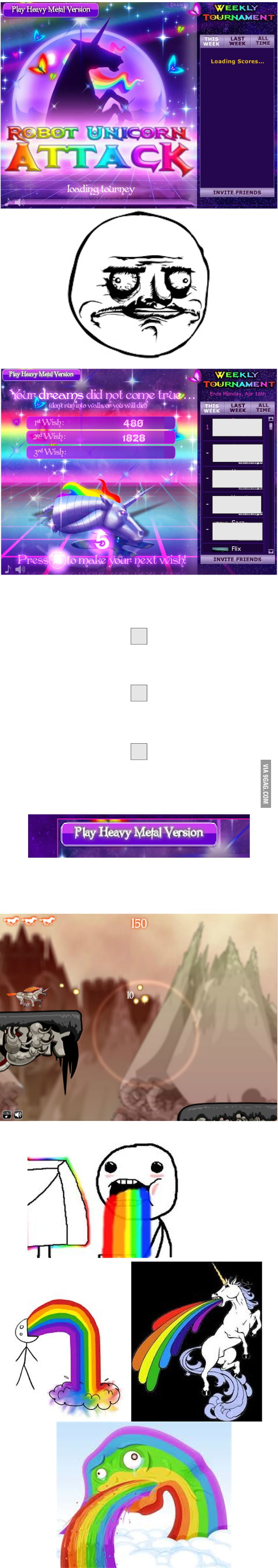 My eyes are puking rainbows - 9GAG