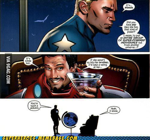 Just Tony Stark And His Friend Steve... - 9GAG