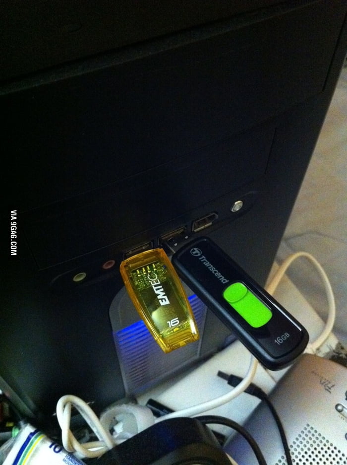 FU USB port... - 9GAG