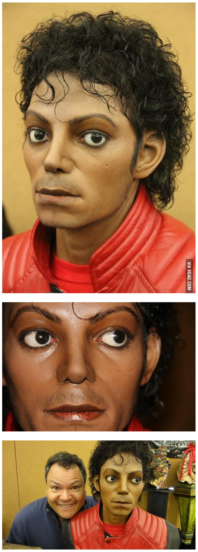 Incredibly Realistic Michael Jackson Bust - 9GAG