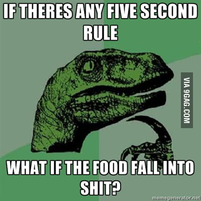 Five second rule huh? - 9GAG