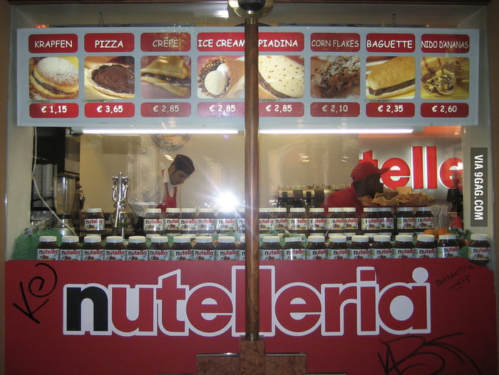 Nutella. Nutella Everywhere. - 9GAG