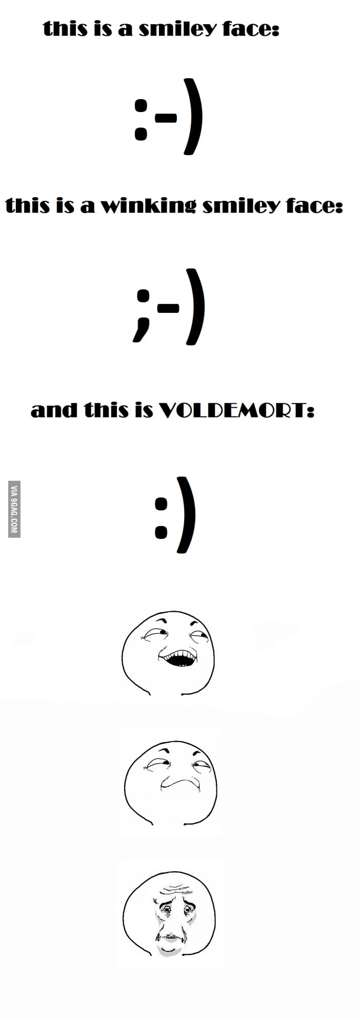 Just smiley faces - 9GAG