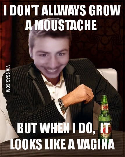 Moustache Epic Fail - 9GAG