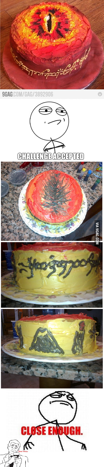 Sauron Cake, Close Enough! - 9GAG