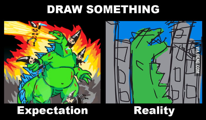 Drawing Expectations vs Reality - 9GAG