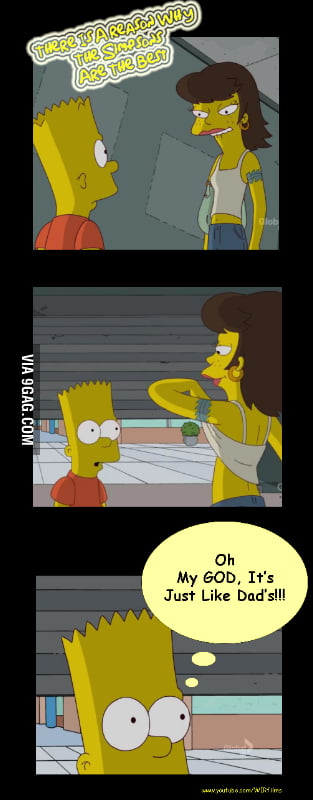 Bart's First Boobies!!! - 9GAG