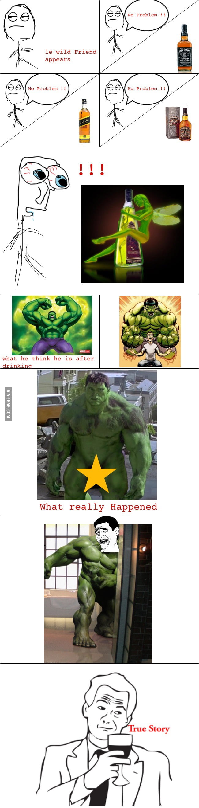 Hulk vs The Green Fairy - 9GAG