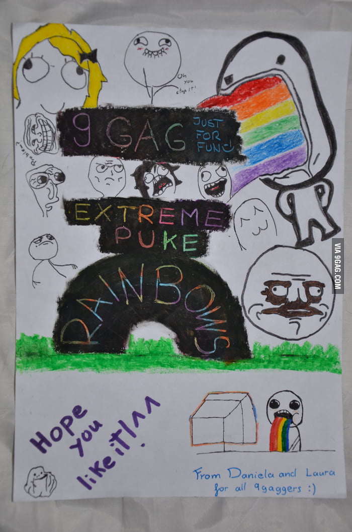 Extreme puke rainbows for 9gag - 9GAG