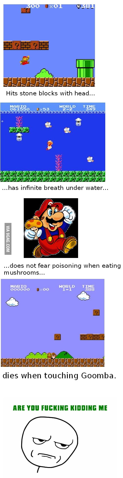 Damn Mario logic! - 9GAG