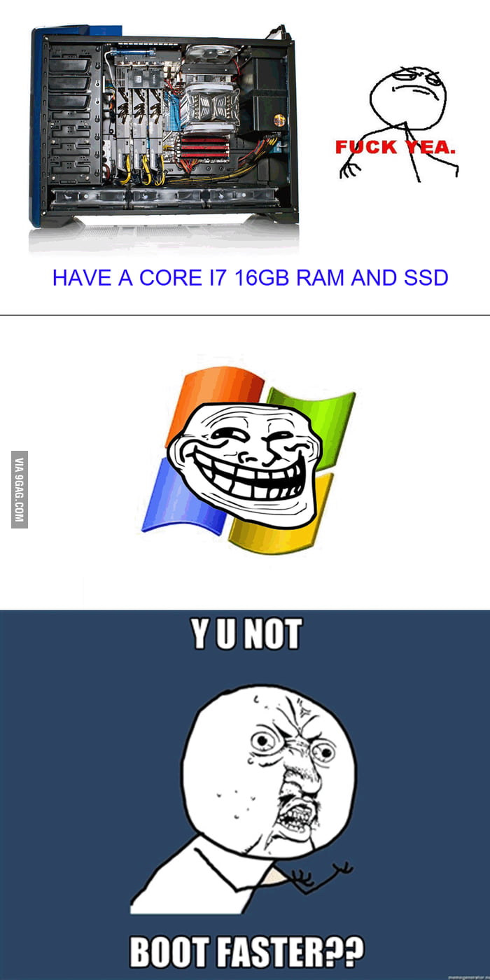 Windows daily trolling us - 9GAG