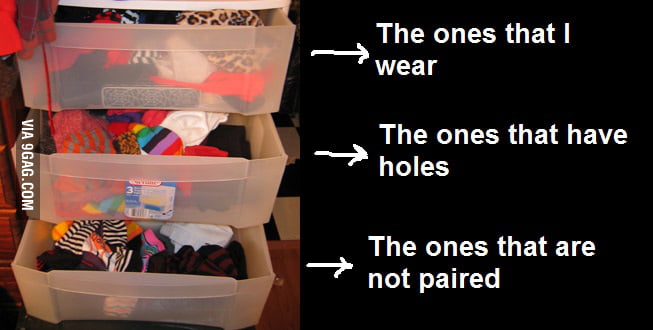 The first world sock problems - 9GAG
