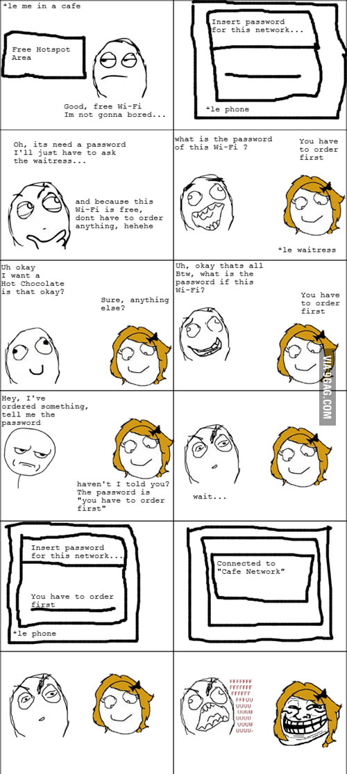 Waitress troll... - 9GAG
