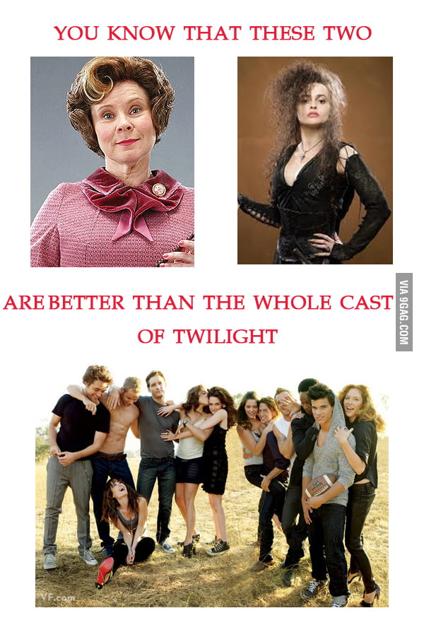 Dolores Umbridge & Bellatrix Lestrange VS Twilight Cast - 9GAG