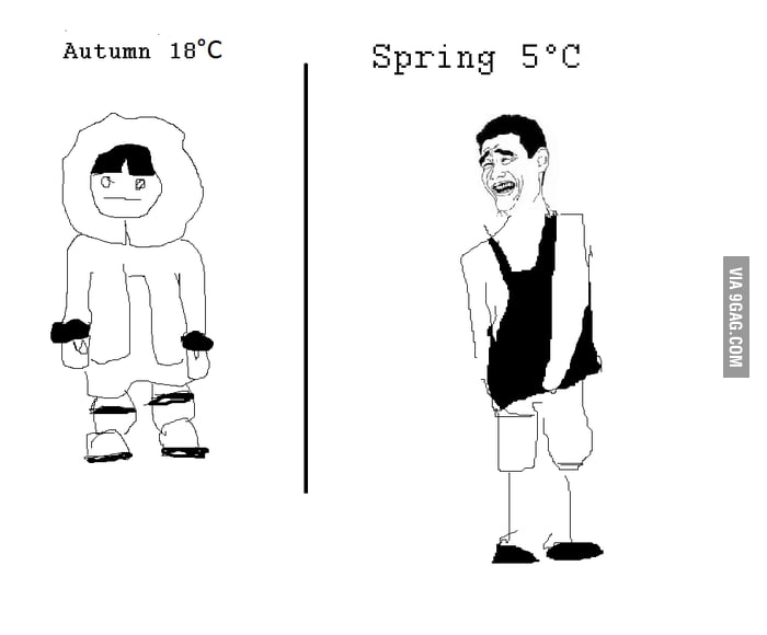 Autumn vs Spring - 9GAG