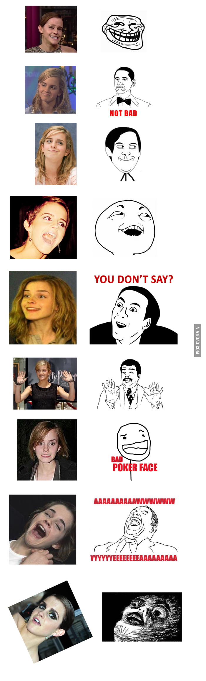 Emma Watson, the queen of memes - 9GAG