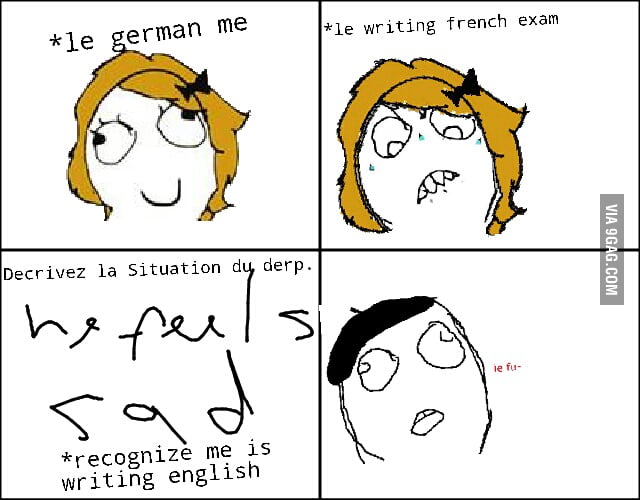 French Exam Fail - 9GAG