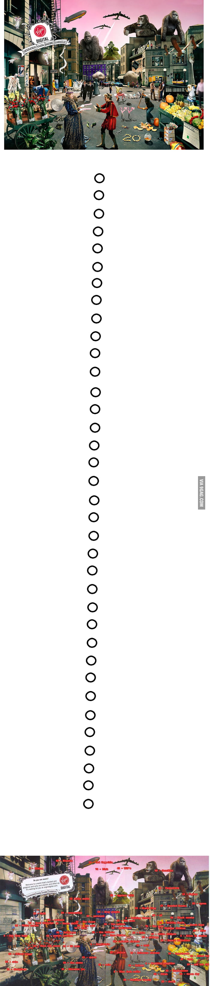 Can you find all of the 75 bands? - 9GAG
