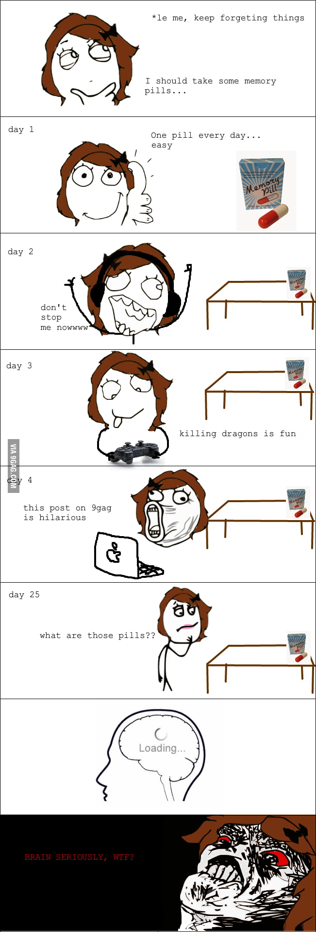 My memory is less than 10MB - 9GAG