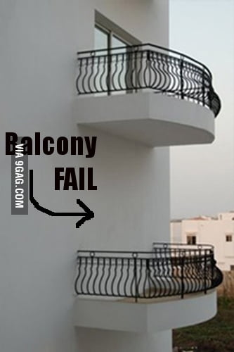 Balcony Fail - 9GAG