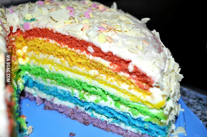 Puke some rainbow - 9GAG