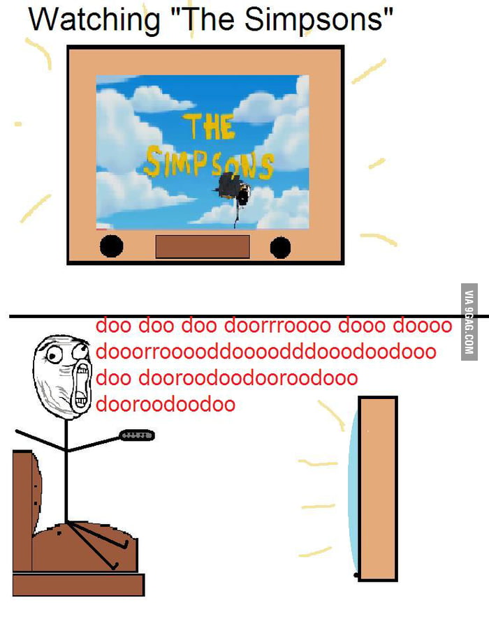 Watching ''The Simpsons'' - 9GAG