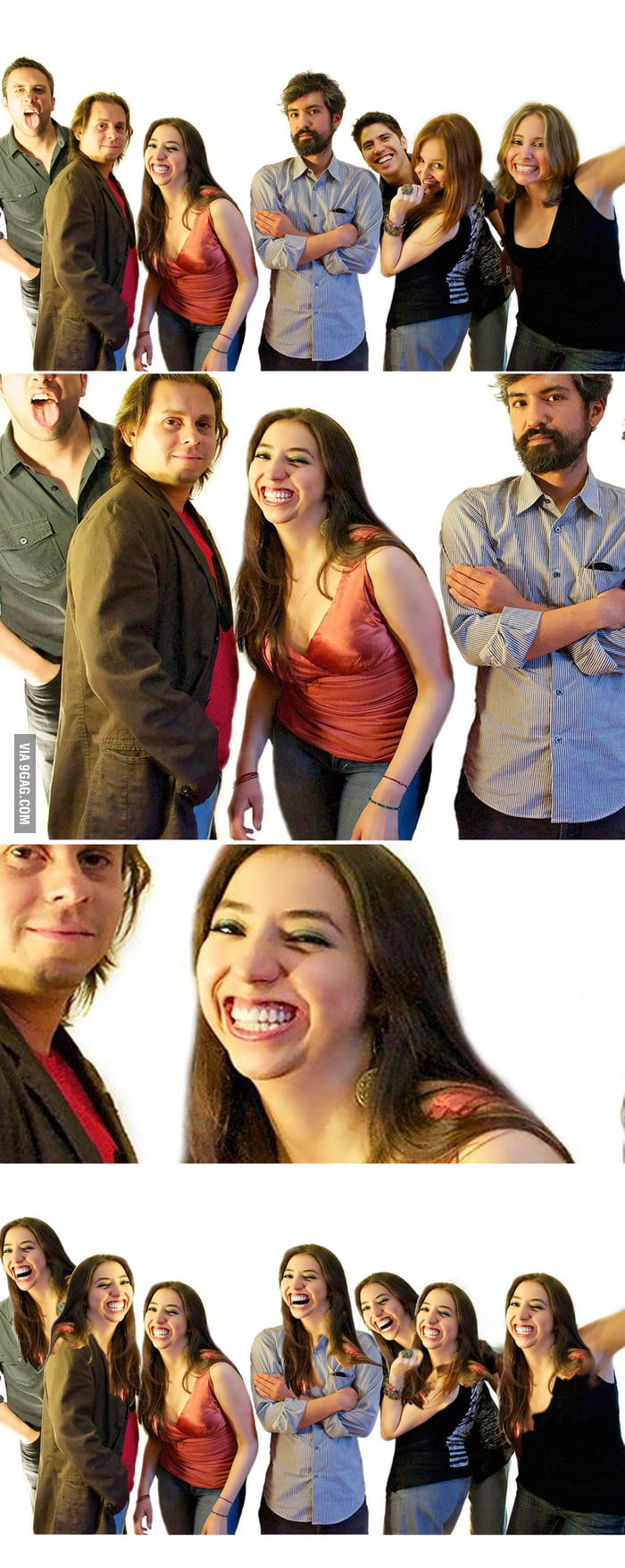 The chinless woman is back! - 9GAG