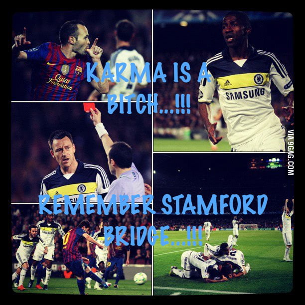 KARMA IS A B*TCH... BARCA - 9GAG