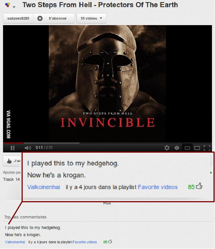 Epic comment is epic. - 9GAG