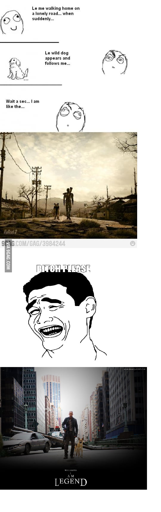 The lone wonderer... B*TCH PLEASE! - 9GAG