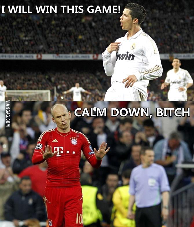 Arjen Robben owns C.Ronaldo - 9GAG