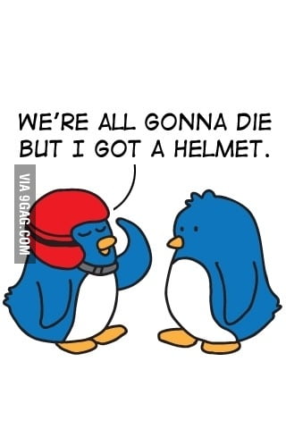 Lesson for life: always wear a helmet ! - 9GAG