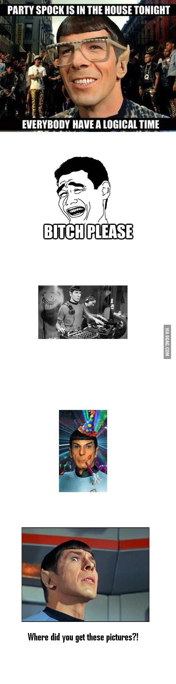 That's not a party Spock...THESE are party Spocks - 9GAG